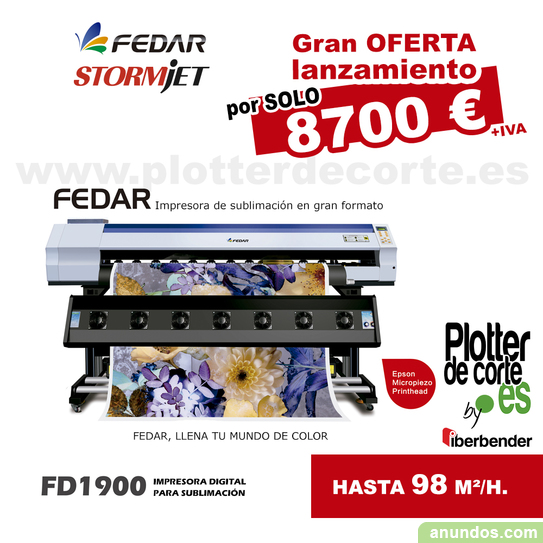 Plotter de impresion por sublimacion 190 cm calidad profesional ...