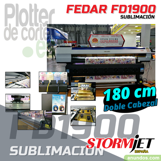 Plotter de impresion por sublimacion 190 cm calidad profesional ...